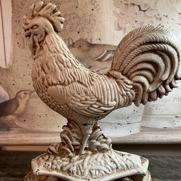 Accents | Vintage Rooster Cast Iron Doorstop | Poshmark